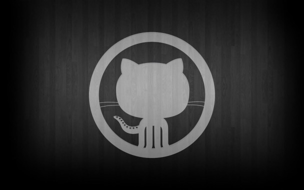 github wallpaper,logo,font,design,graphics,black and white (#412877 ...
